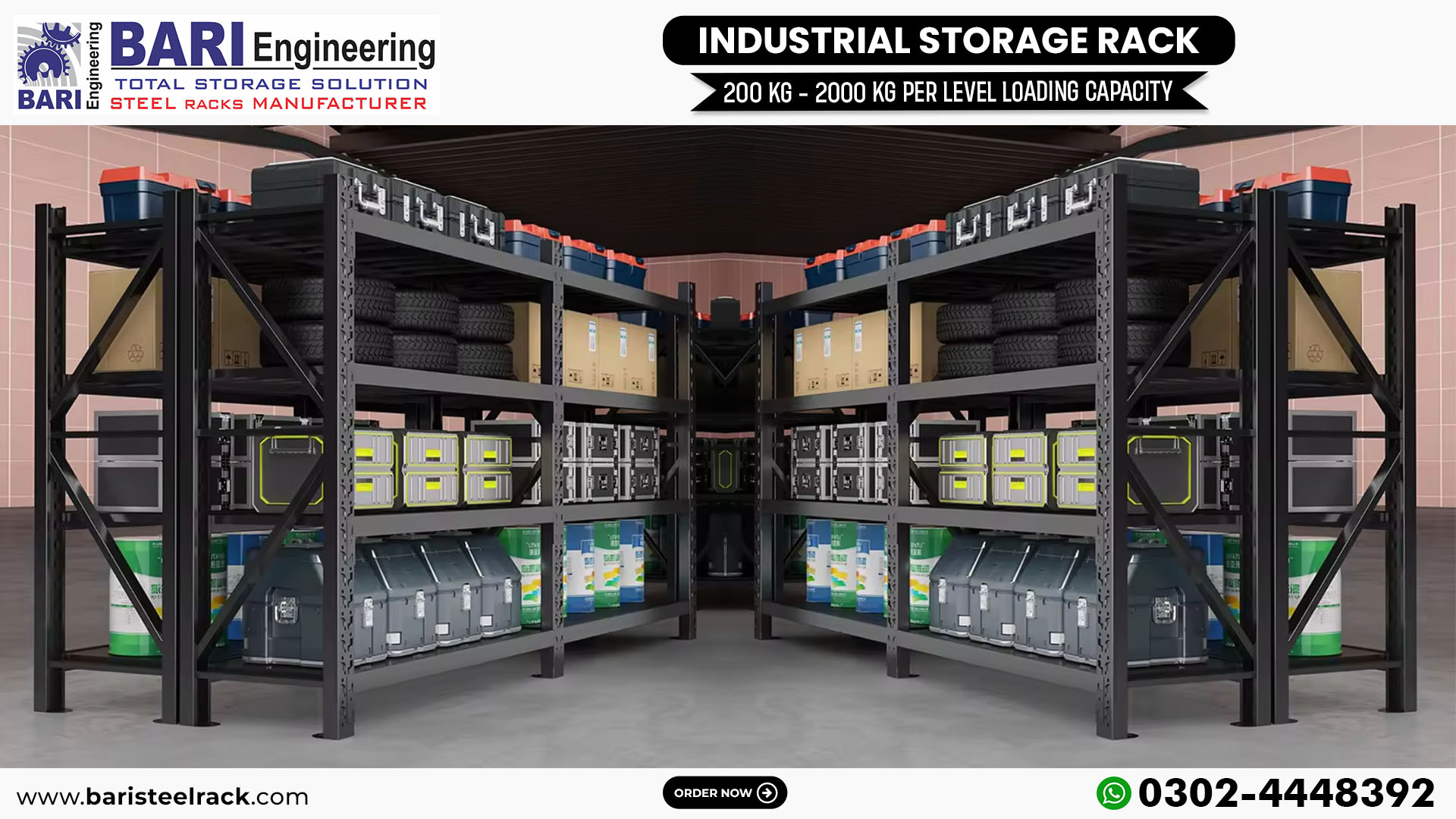 Food Industry Rack | Industrial Store Room Racks | Steel Racks ...