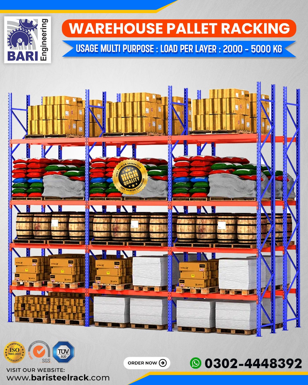 Warehouse Pallet Racking | Pallet Racking | Pallet Racking System | Static Pallet Rack
