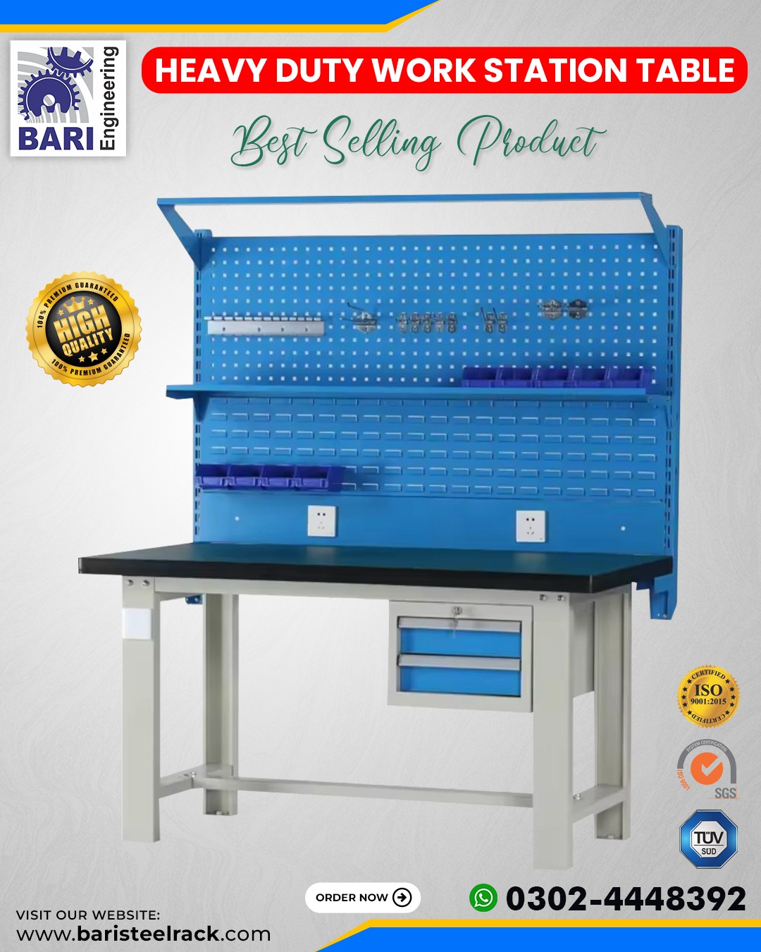 Heavy Duty Work Station | Medium Duty Work Station | Tools Storage Waal ...